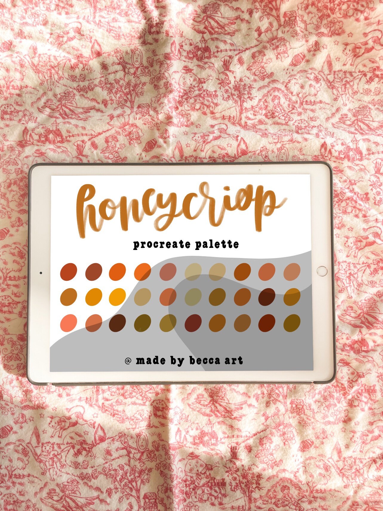 Honeycrisp Procreate Color Swatches Color Palette Fall Colors - Etsy ...