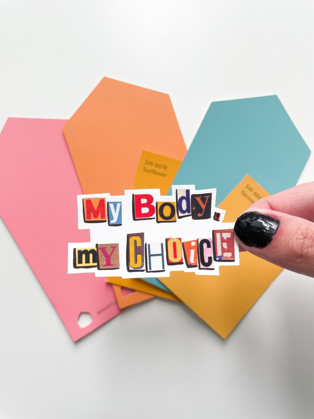 My Body, My Choice Sticker/weatherproof Stickers/laptop Stockers ...