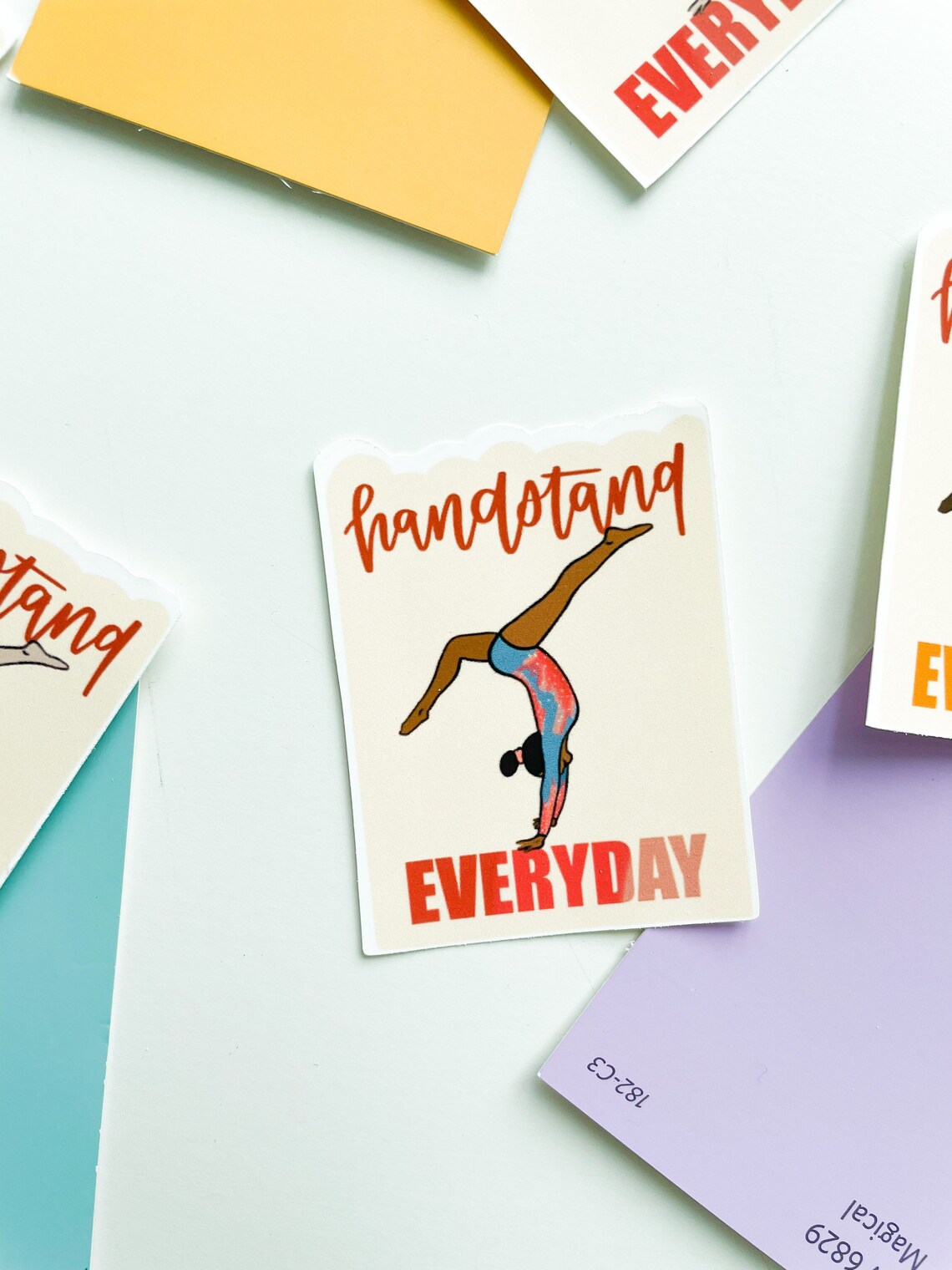 Handstand Everyday Sticker Pack/aesthetic Stickers/aesthetic - Etsy
