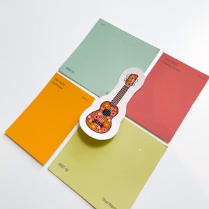 Floral Ukulele Sticker/ Weatherproof Sticker/ 2 Inch Sticker - Etsy