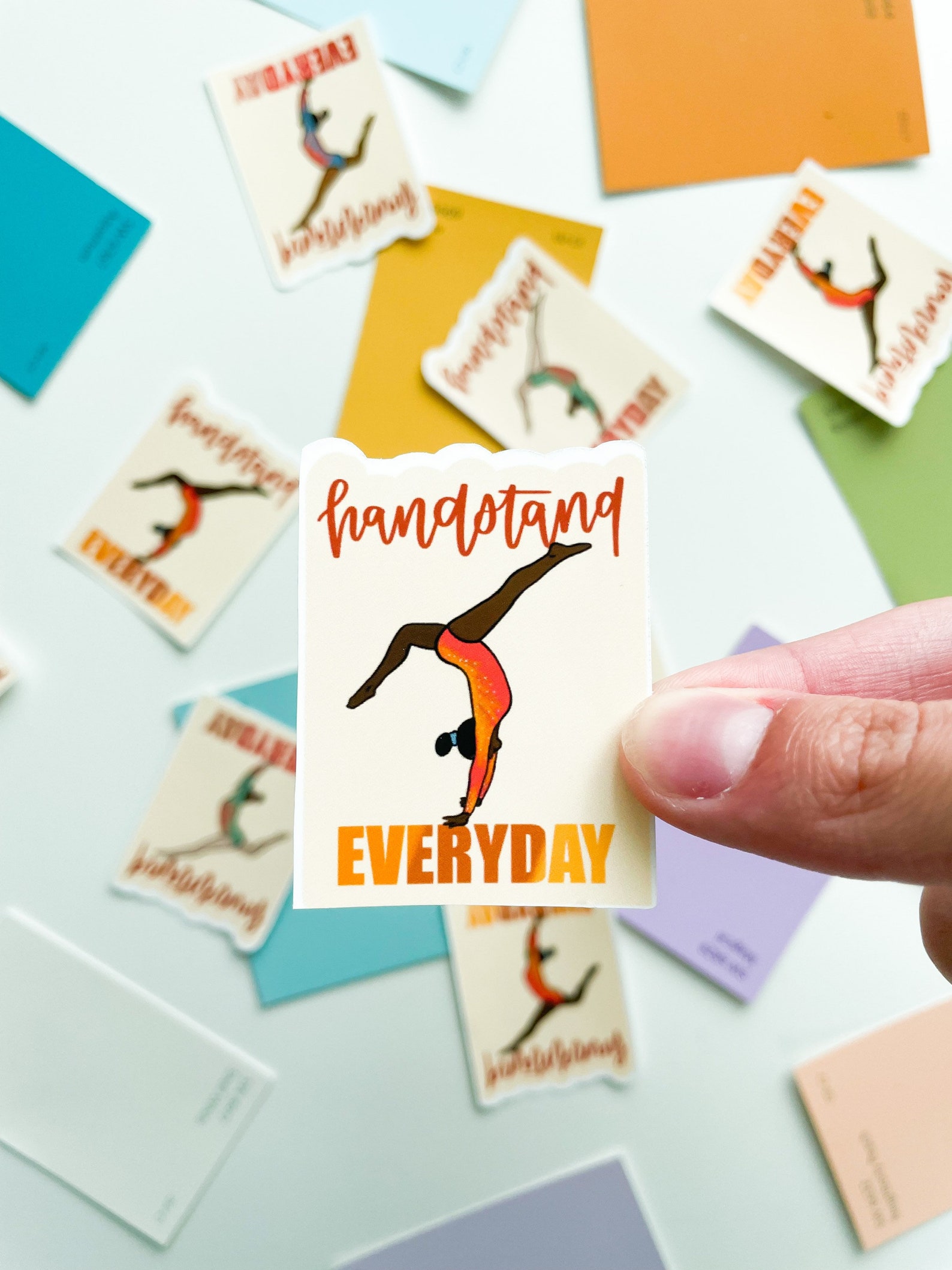 Handstand Everyday Sticker Pack/aesthetic Stickers/aesthetic - Etsy