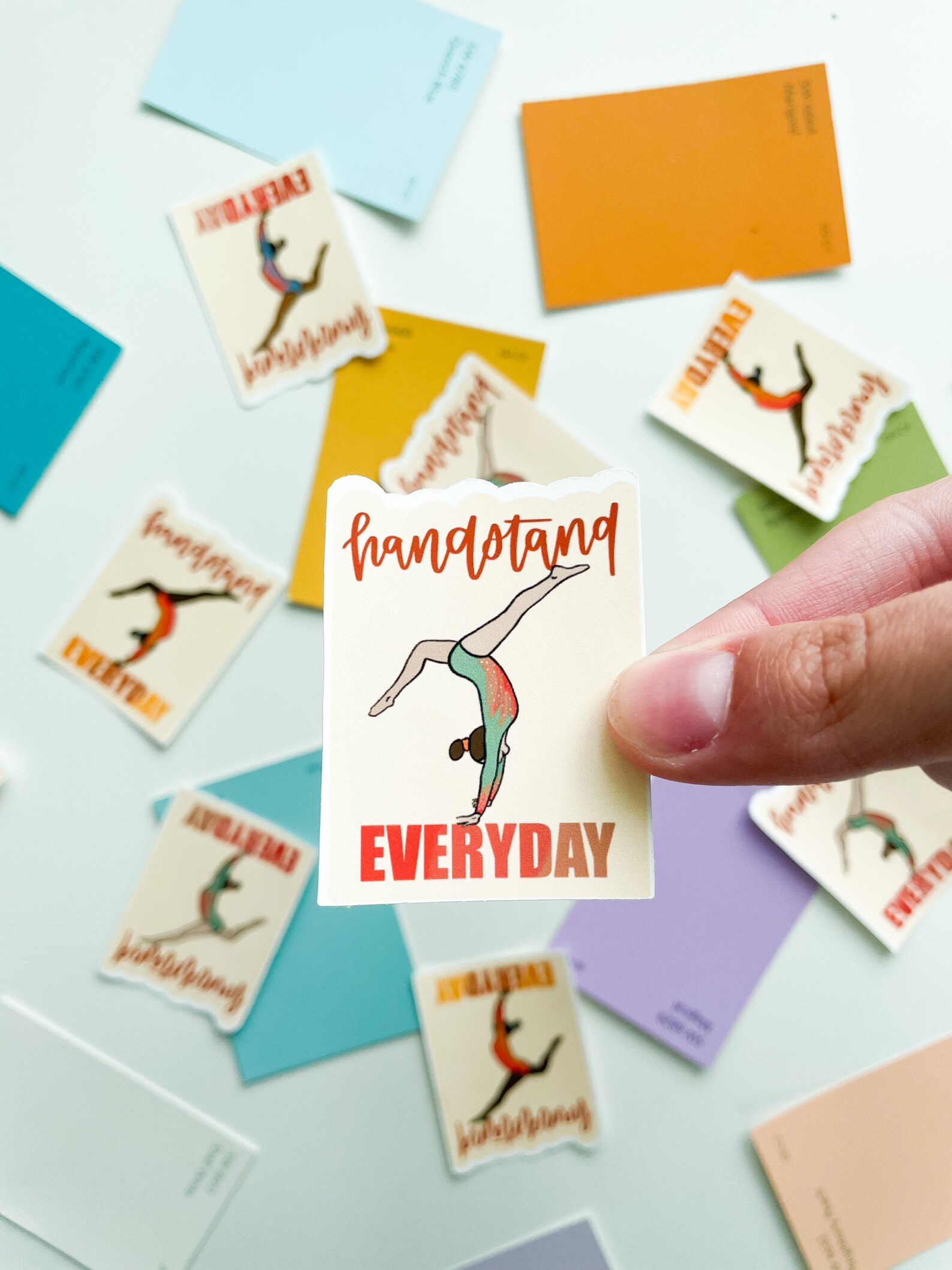 Handstand Everyday Sticker Pack/aesthetic Stickers/aesthetic - Etsy