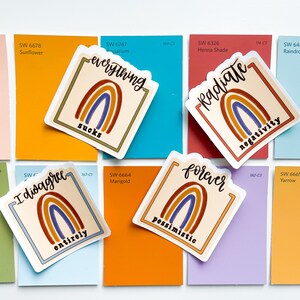 Negativity Sticker Pack/weatherproof Stickers/2 Inch Stickers - Etsy