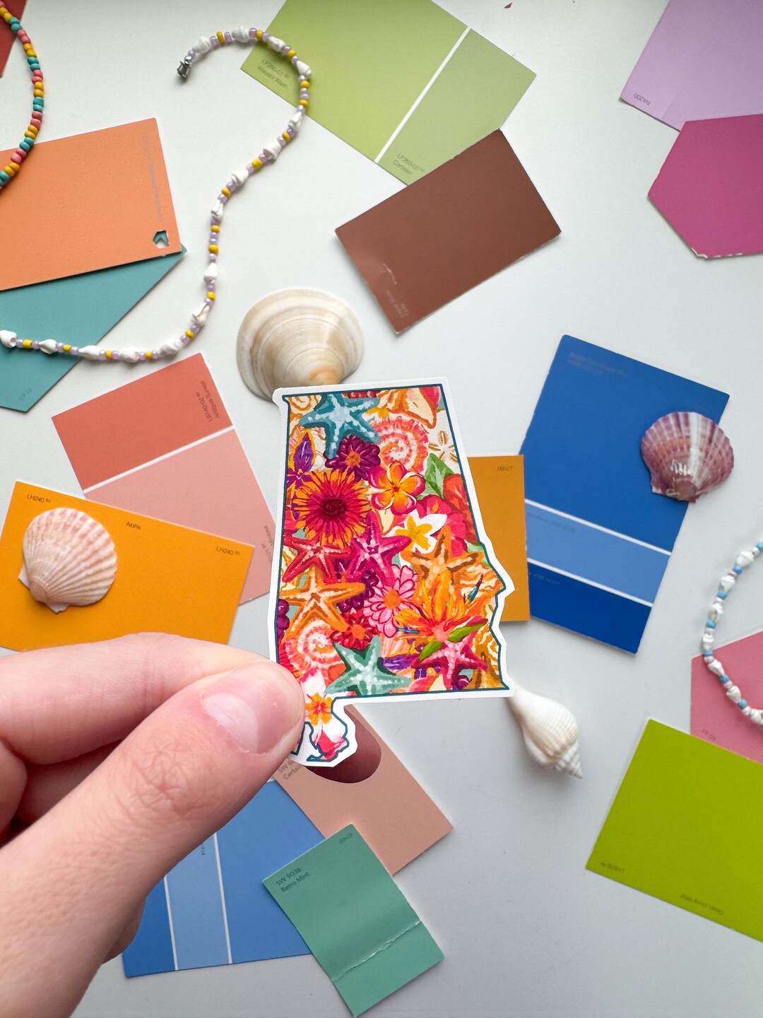 Alabama Floral Sticker/stickers for Laptop/ Water Bottle Stickers/beach ...