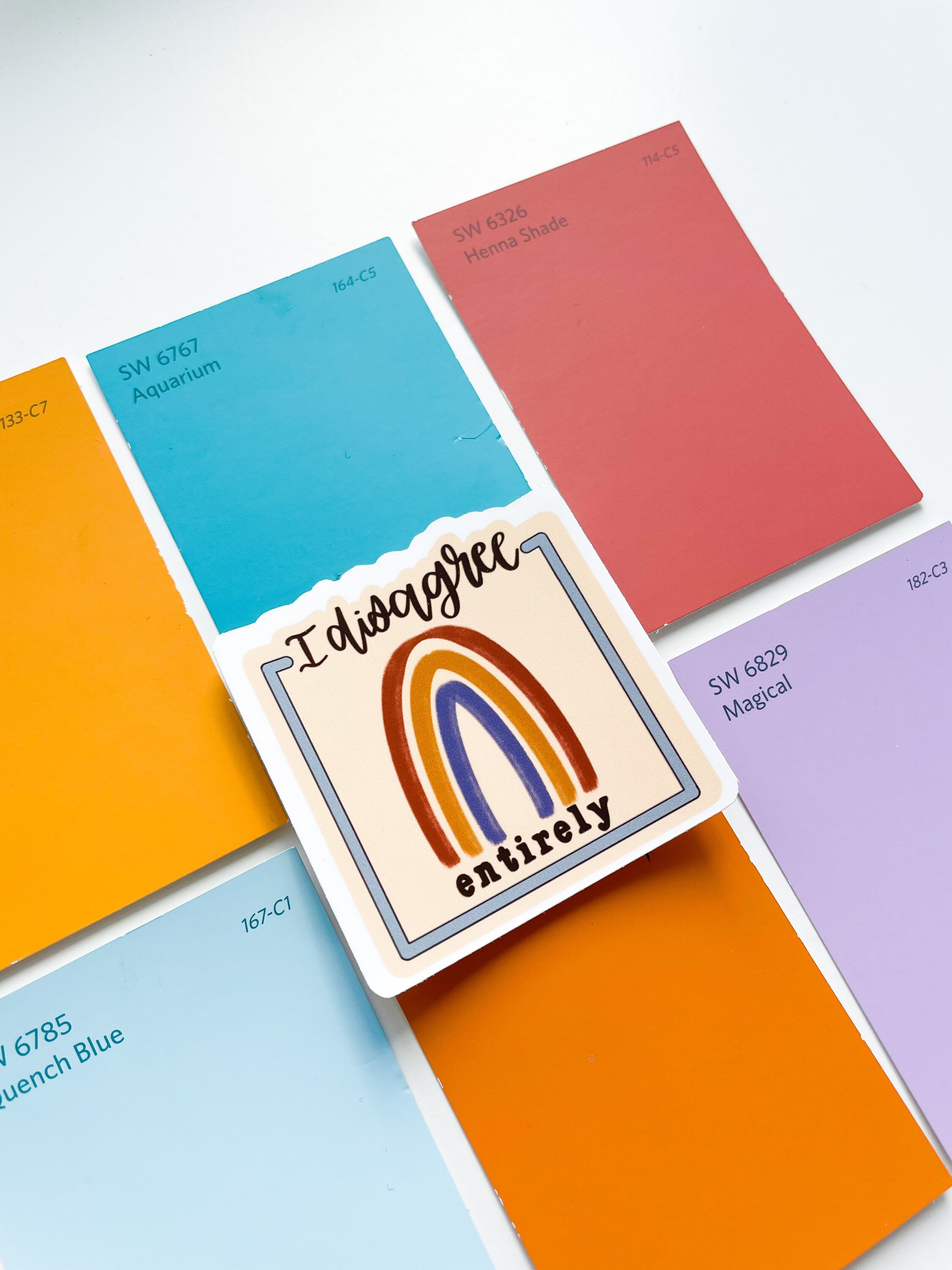 I Disagree Entirely Sticker/ Weatherproof Sticker/ 2 Inch Sticker ...