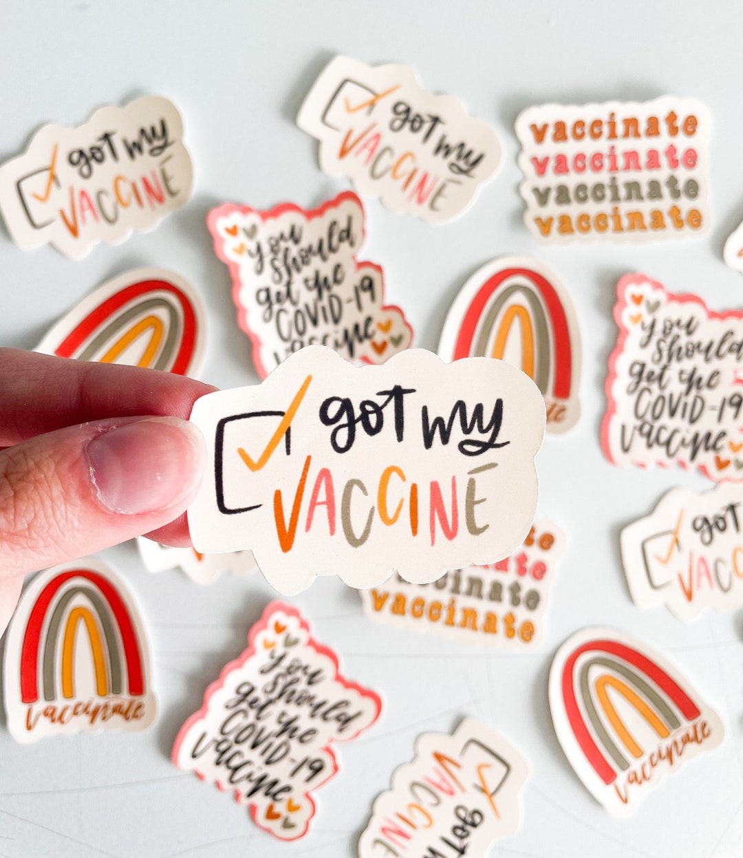 Got My Vaccine Sticker/weatherproof Stickers/laptop - Etsy