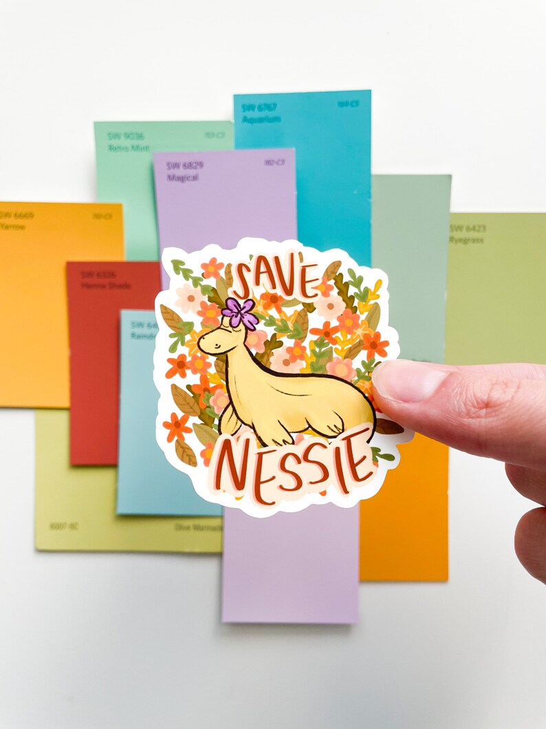 Save Nessie Stickers/weatherproof Stickers/sticker Pack/2 Inch - Etsy