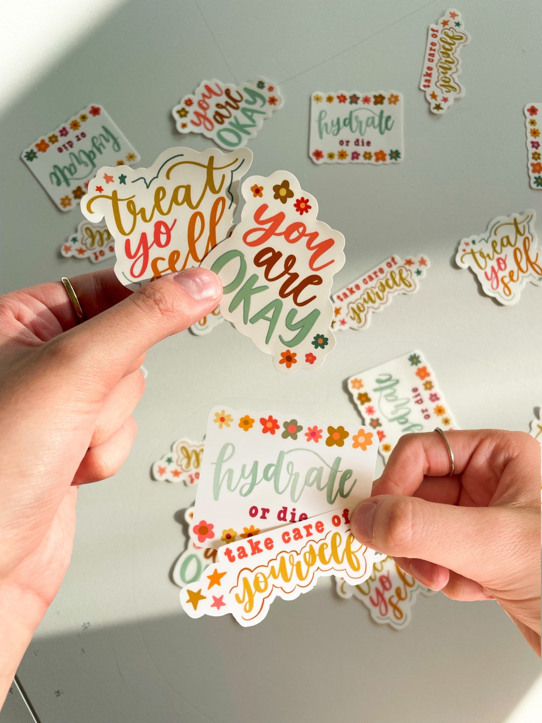 Self Care Sticker Pack Laptop Stickers Water Bottle Weatherproof Matte ...