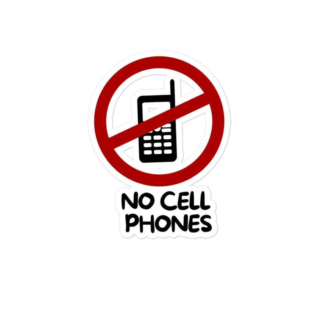 No Cell Phones Sticker - Etsy