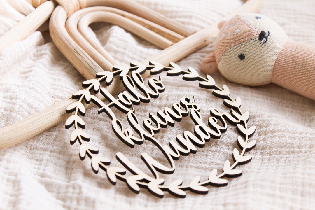 Hello Baby, Hello World, Birth Sign, Baby Gift, Wooden Baby Sign ...