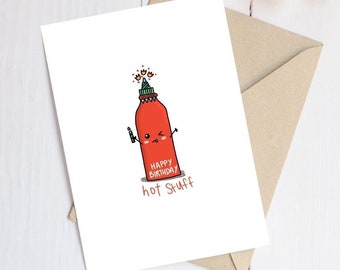 Spicy Food Card - Etsy