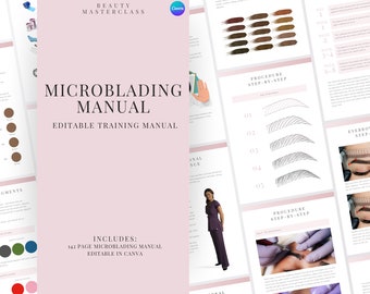 Permanent Makeup PMU Training Manual, Microblading, Microshading, Ombre ...