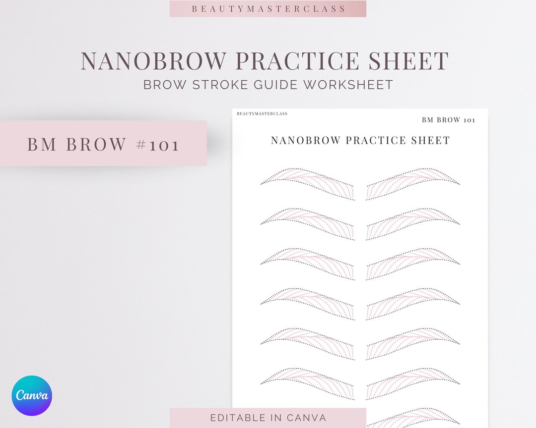 Bmbrow#101 Nanobrow Practice Worksheet | Editable Worksheet for SPMU ...