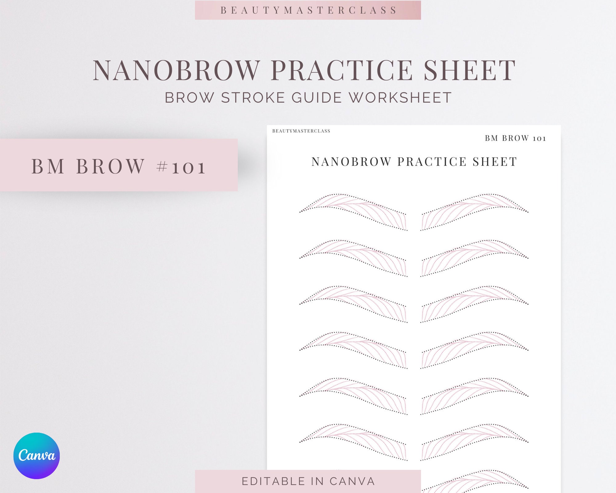 Bmbrow#101 Nanobrow Practice Worksheet | Editable Worksheet for SPMU ...