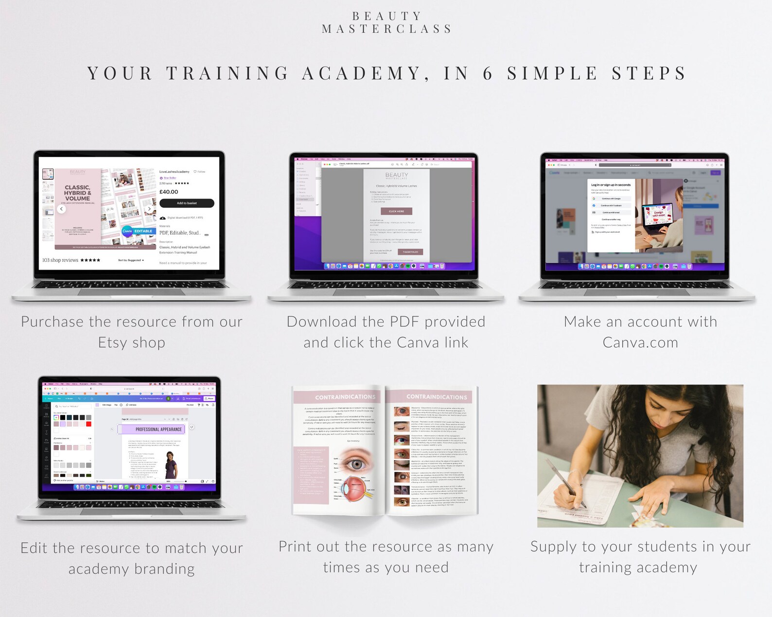 PMU Lip Blush Training Worksheets - | Editable Sheets for Trainers ...