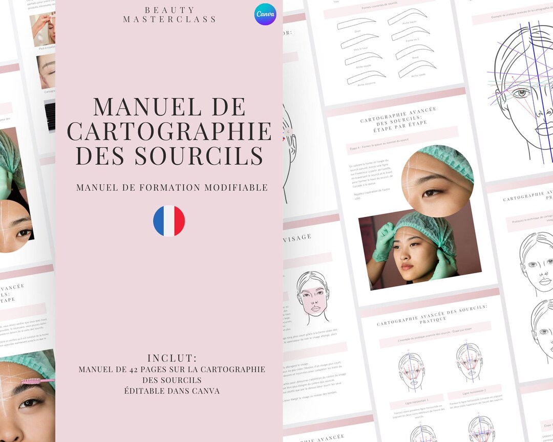 French Brow Mapping Measuring Manual | Advanced Eyebrow Measuring ...