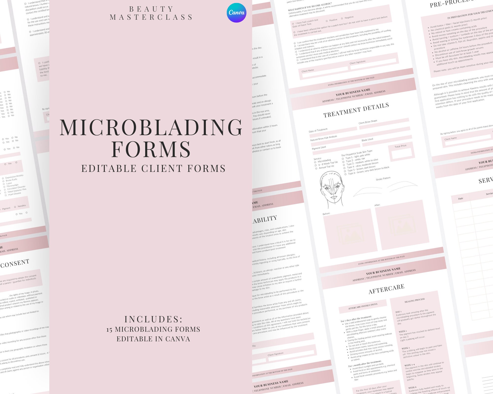 Microblading Forms | Aftercare, Waiver, Medical History & More ...