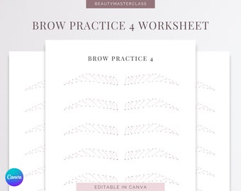 2022 Microblading Practice Hair Strokes Brow Mapping PMU - Etsy