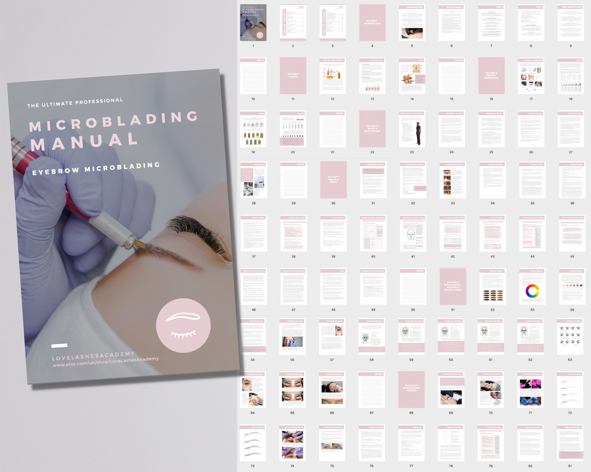 Microblading Training Manual Editable Guide for Trainers | Etsy UK