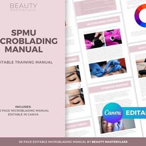 Microblading Training Manual Editable Guide for Trainers - Etsy UK