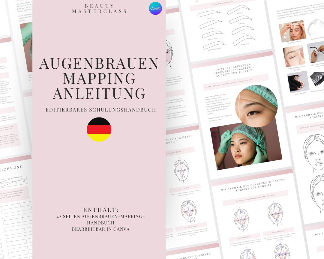 German Brow Mapping Measuring Manual | Advanced Eyebrow Measuring ...