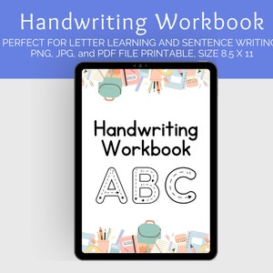 80+ Page Bundle Handwriting Workbook | Alphabet Trace and Write ...