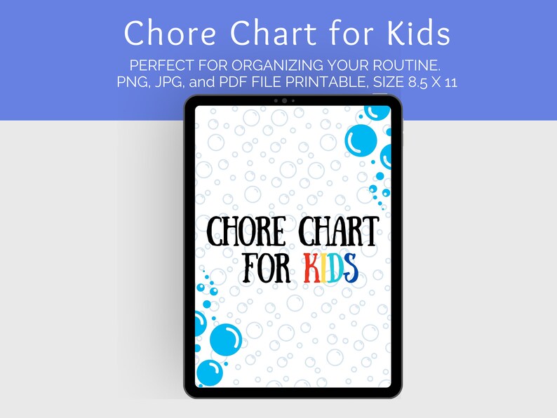 20+ Page Bundle Chore Chart | Kids Chore Chart | Chore Chart Printable ...