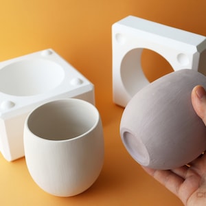 Handleless Cup Plaster Mold for Slip Casting, Casting Mold, Ceramic Mold - DC014 - Etsy