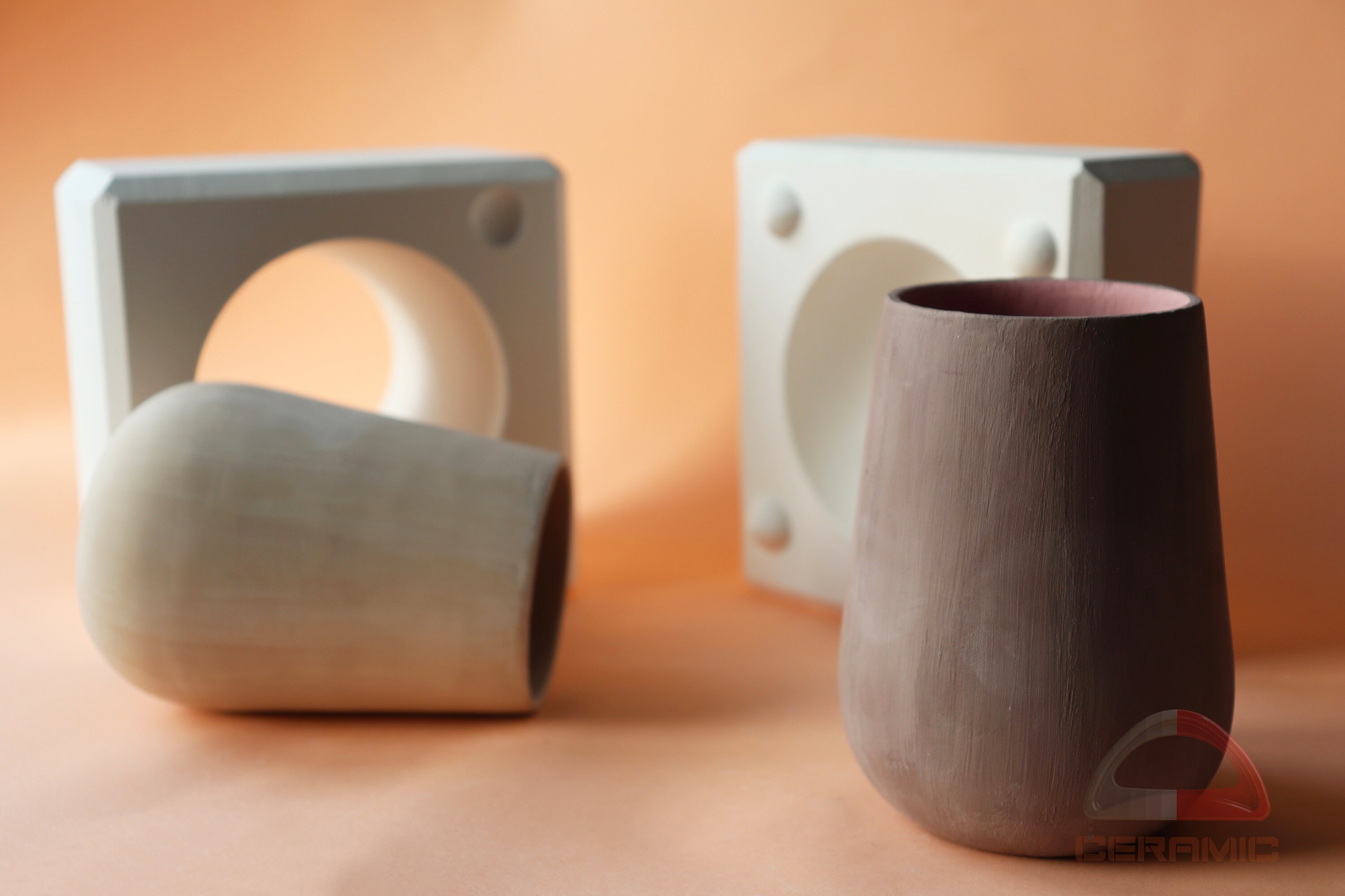 Handleless Cup Plaster Mold for Slip Casting, Casting Mold, Ceramic ...
