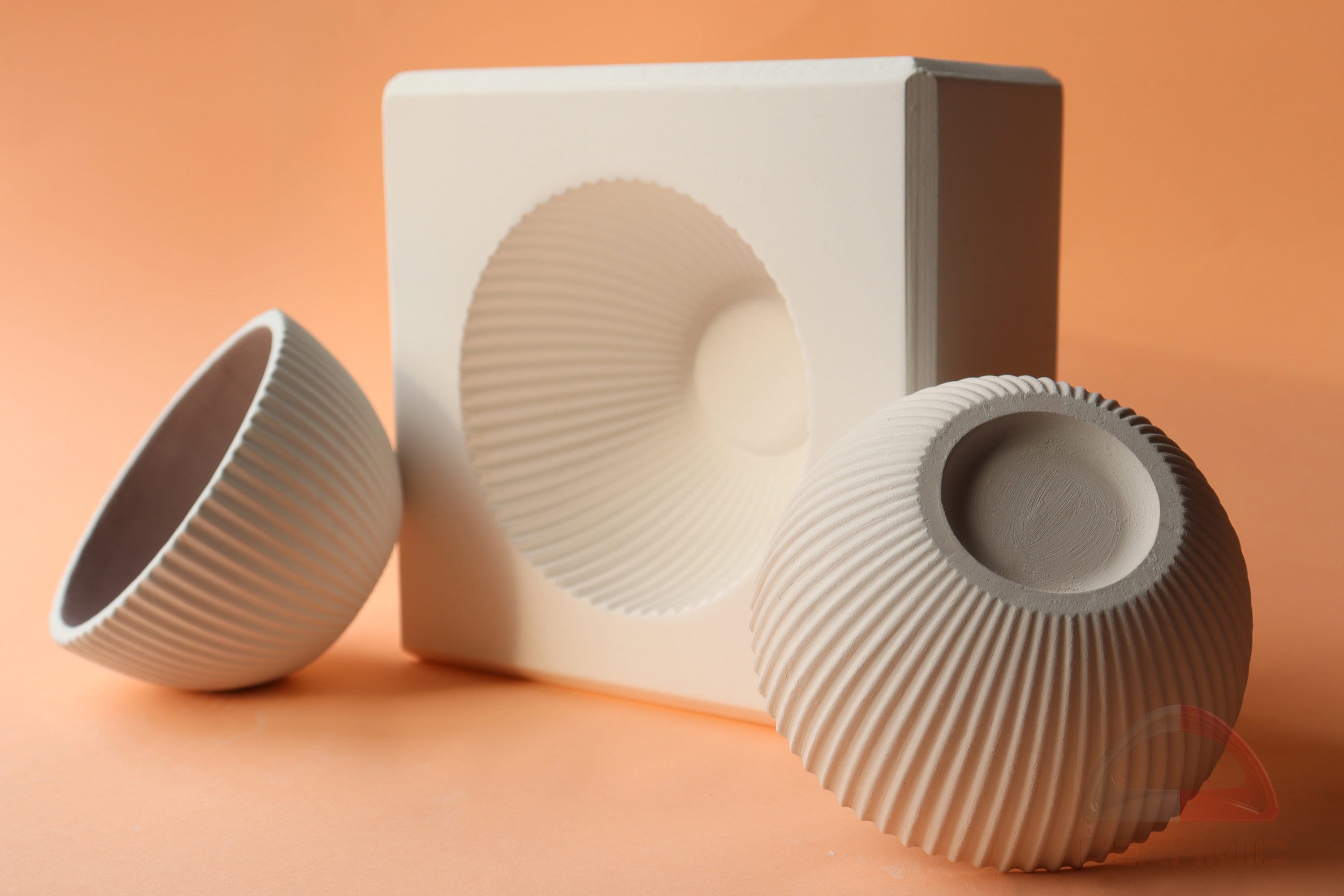 Bowl Plaster Mold in Vertical Stripes Shape for Slip Casting - DC004 - Etsy