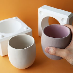 Handleless Cup Plaster Mold for Slip Casting, Casting Mold, Ceramic Mold - DC014 - Etsy