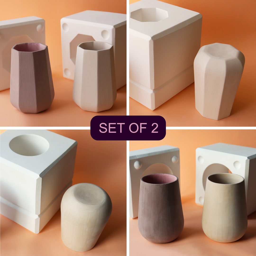 Handleless Cup Plaster Molds for Slip Casting, Casting Mold, Ceramic ...