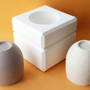 Handleless Cup Plaster Mold for Slip Casting, Casting Mold, Ceramic ...