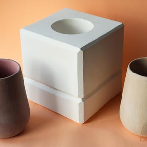 Handleless Cup Plaster Mold for Slip Casting, Casting Mold, Ceramic ...