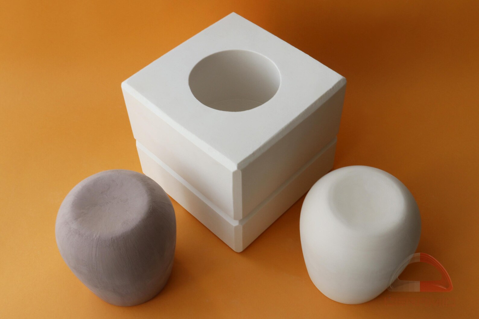 Handleless Cup Plaster Mold for Slip Casting, Casting Mold, Ceramic ...