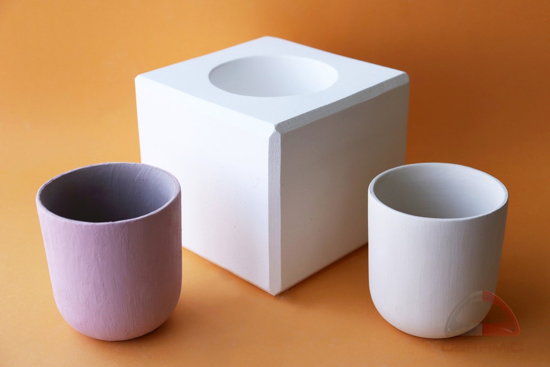 Handleless Cup Plaster Mold for Slip Casting, Casting Mold, Ceramic ...
