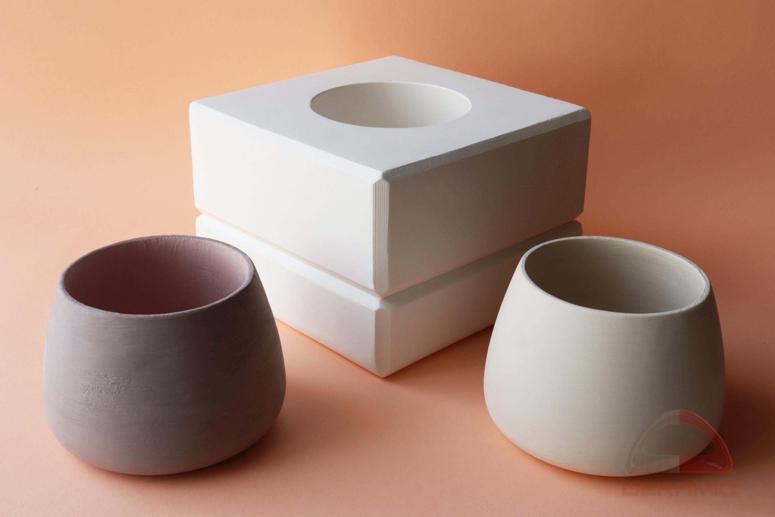 Handleless Cup Plaster Mold for Slip Casting, Casting Mold, Ceramic ...