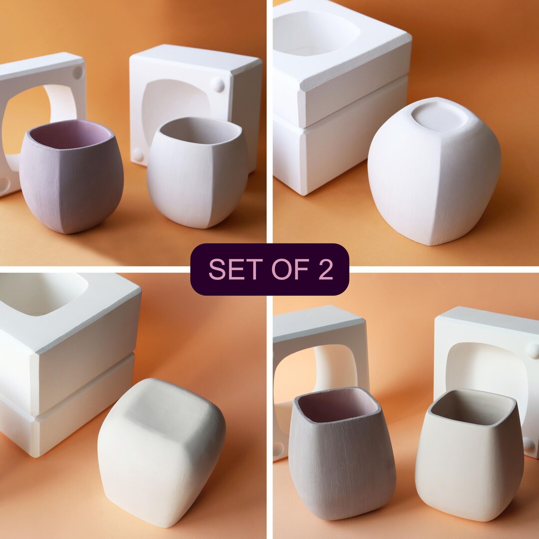 Handleless Cup Plaster Molds for Slip Casting, Casting Mold, Ceramic ...