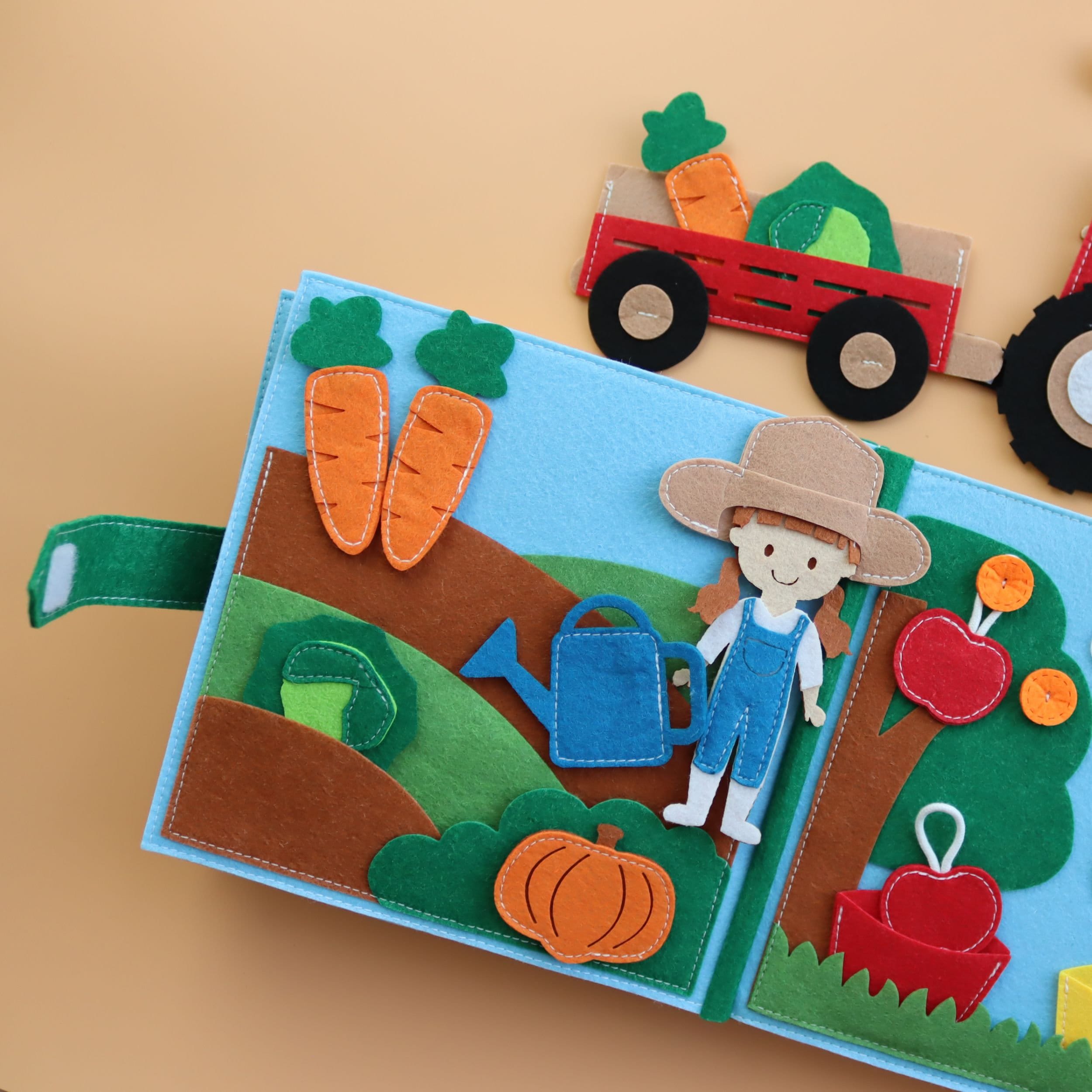 Personalized Quiet Book Farm – Busy Book as a Gift for Babies and ...