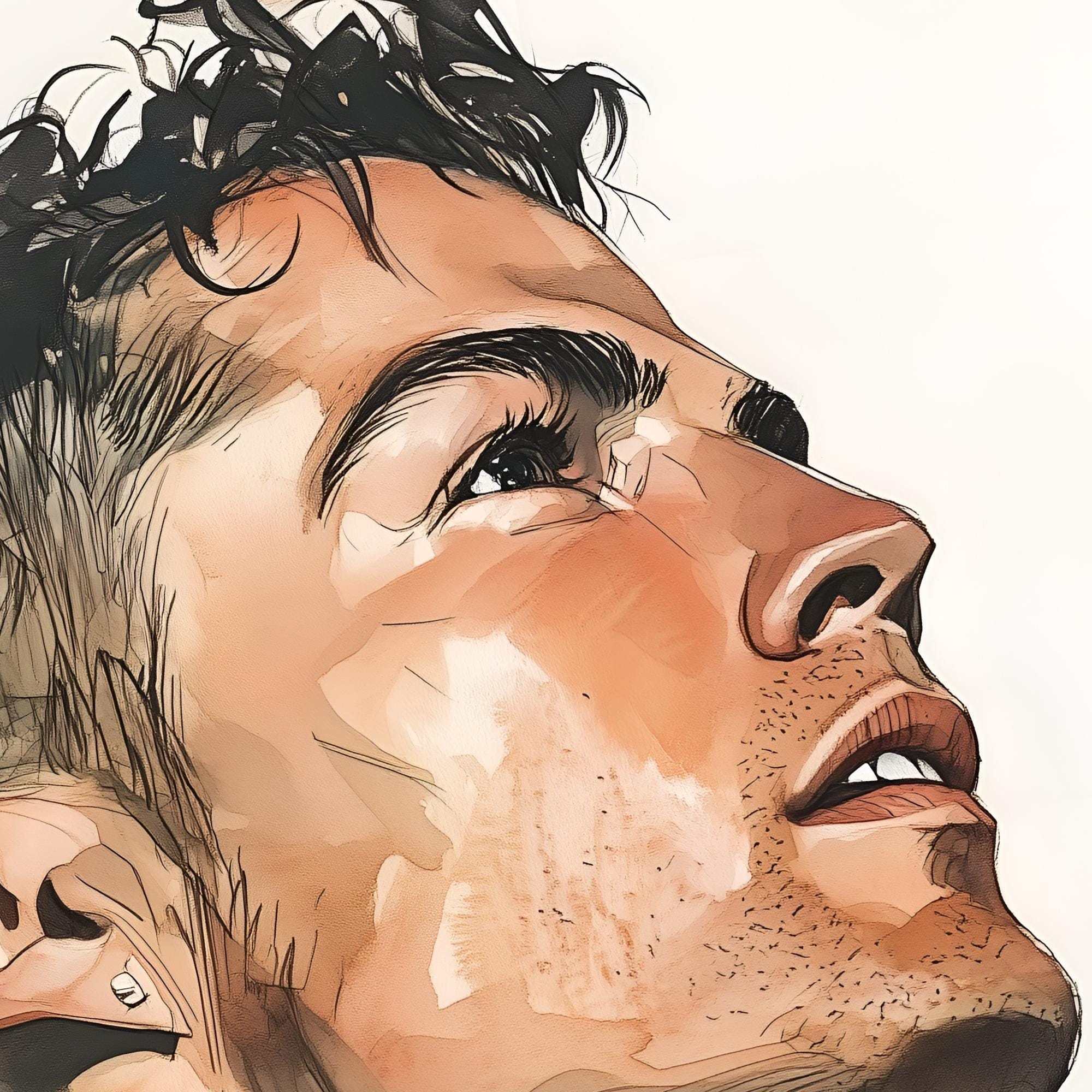 Cristiano Ronaldo CR7 Portrait Art Print – Watercolor & Pen Original ...