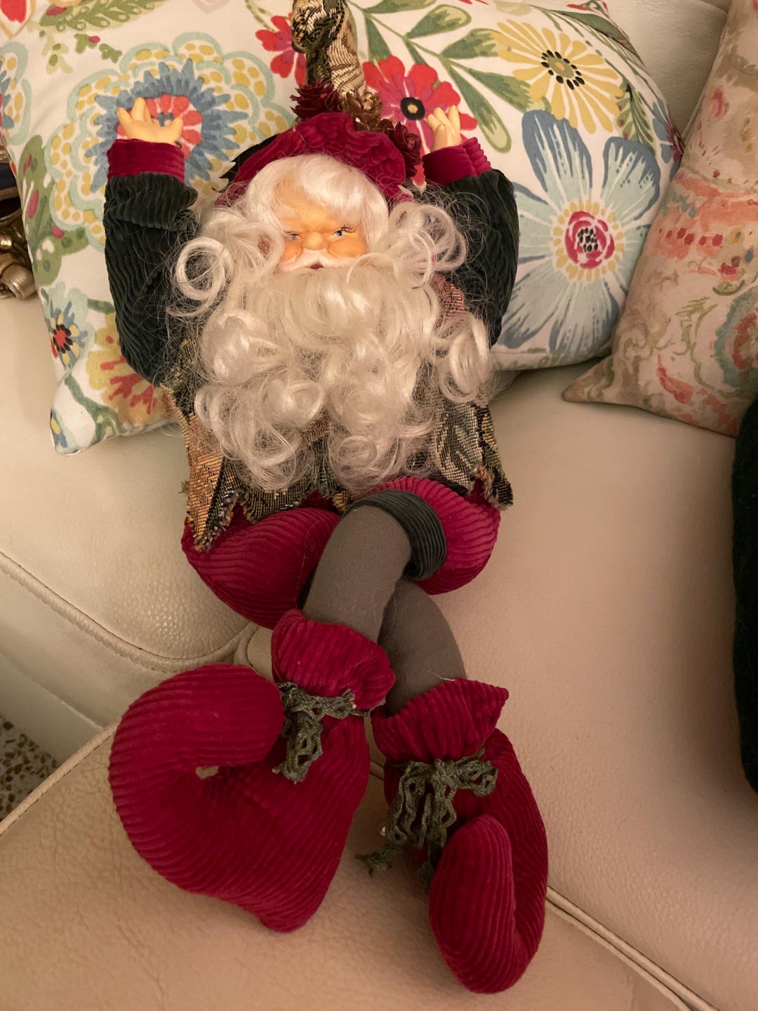 Handmade Santa Doll – Vintage Folk Art Christmas Decor - Etsy