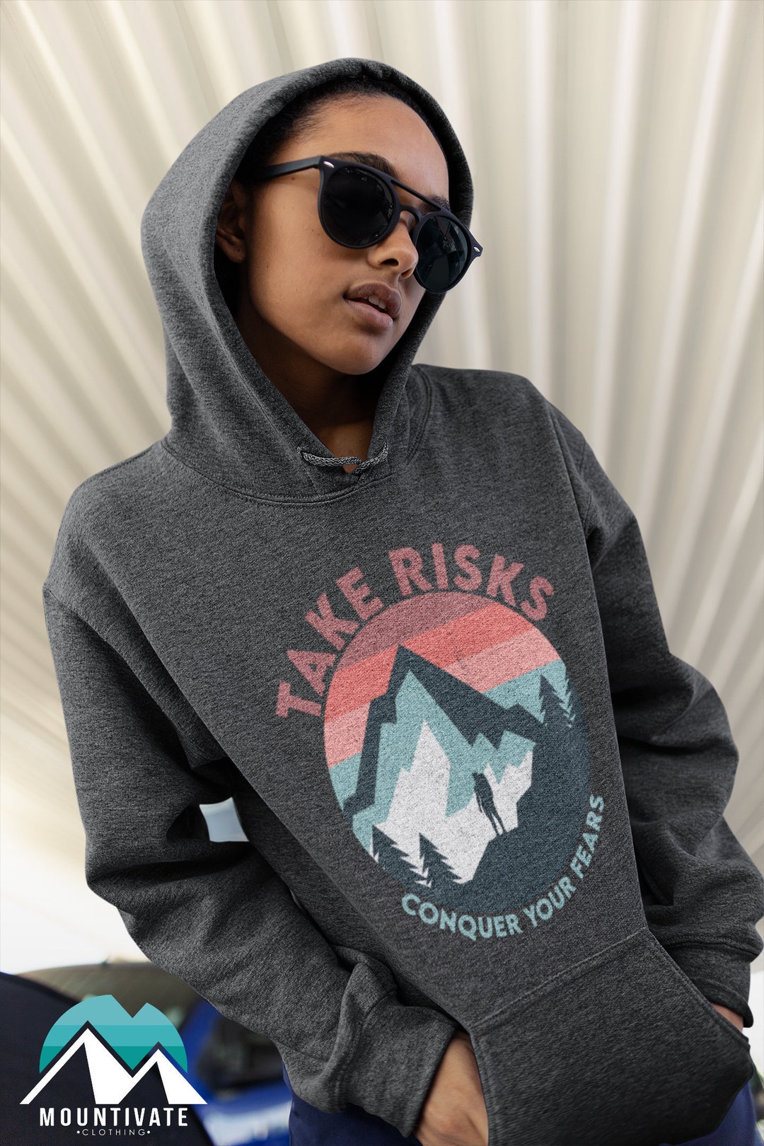 Take Risks Motivational Hoodie Inspirational Hoodie Graphic - Etsy