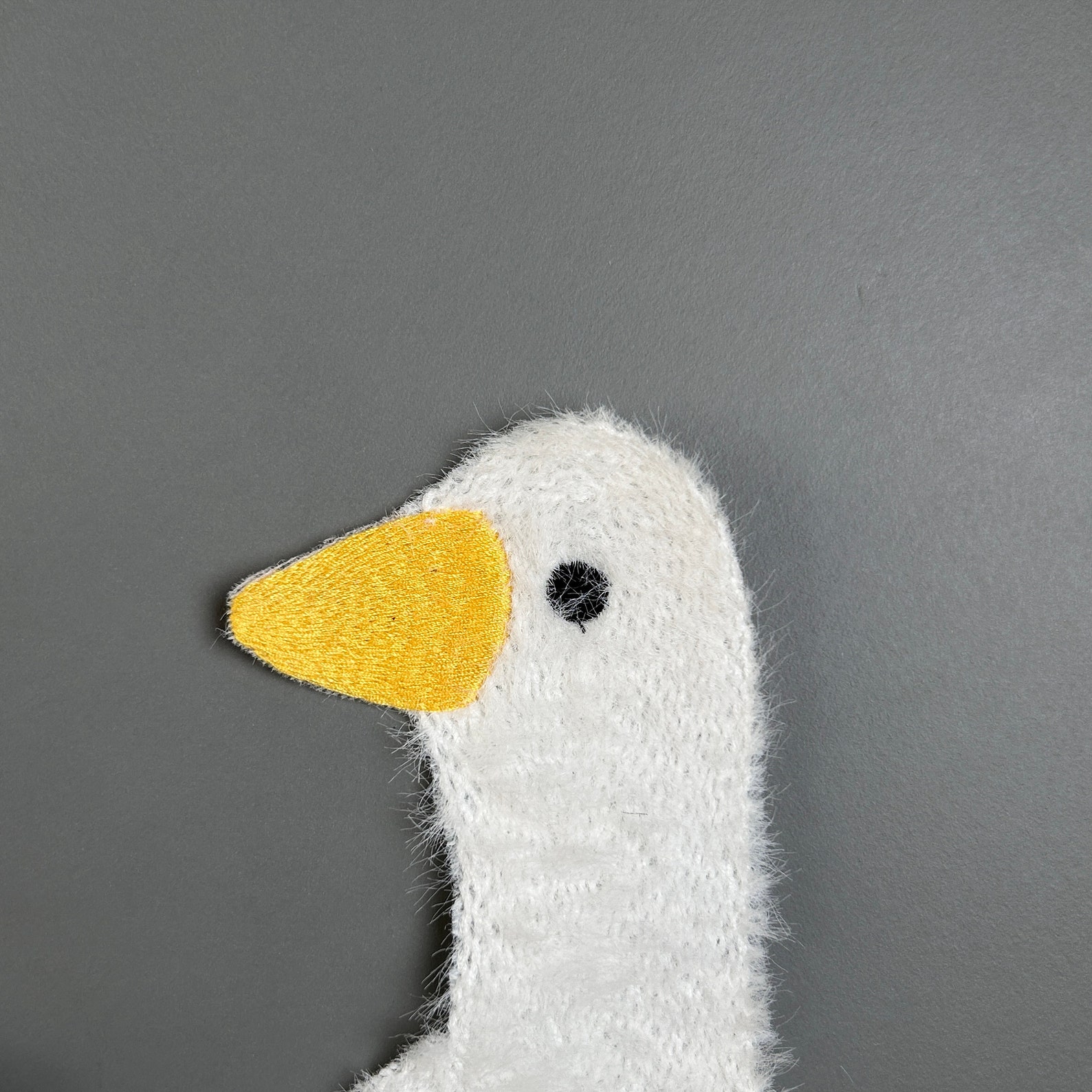 Extra Large White Goose Embroidery Patch - Back Patches, for Sewing ...