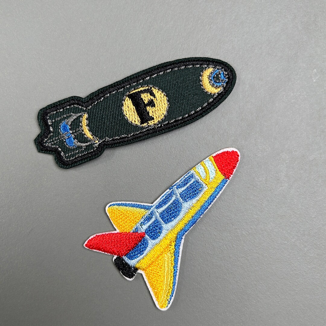 Airship Airplane Embroidery Patch Patches, Patches for Ironing, Sewing ...