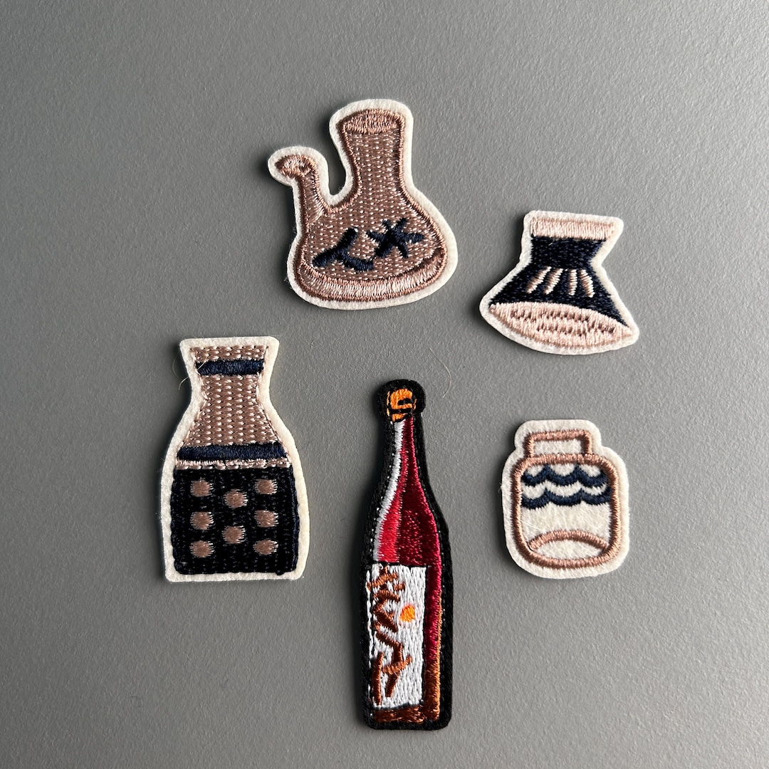 Japanese Restaurant Set Embroidery Patches, Iron-on Patches, for Sewing ...