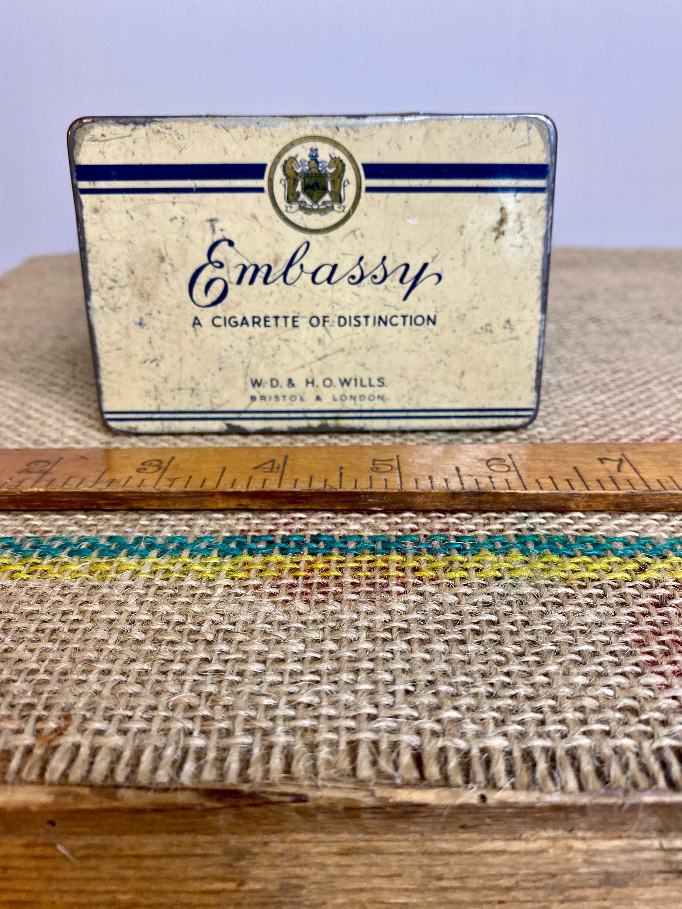Vintage Embassy Cigarette Tin | Etsy