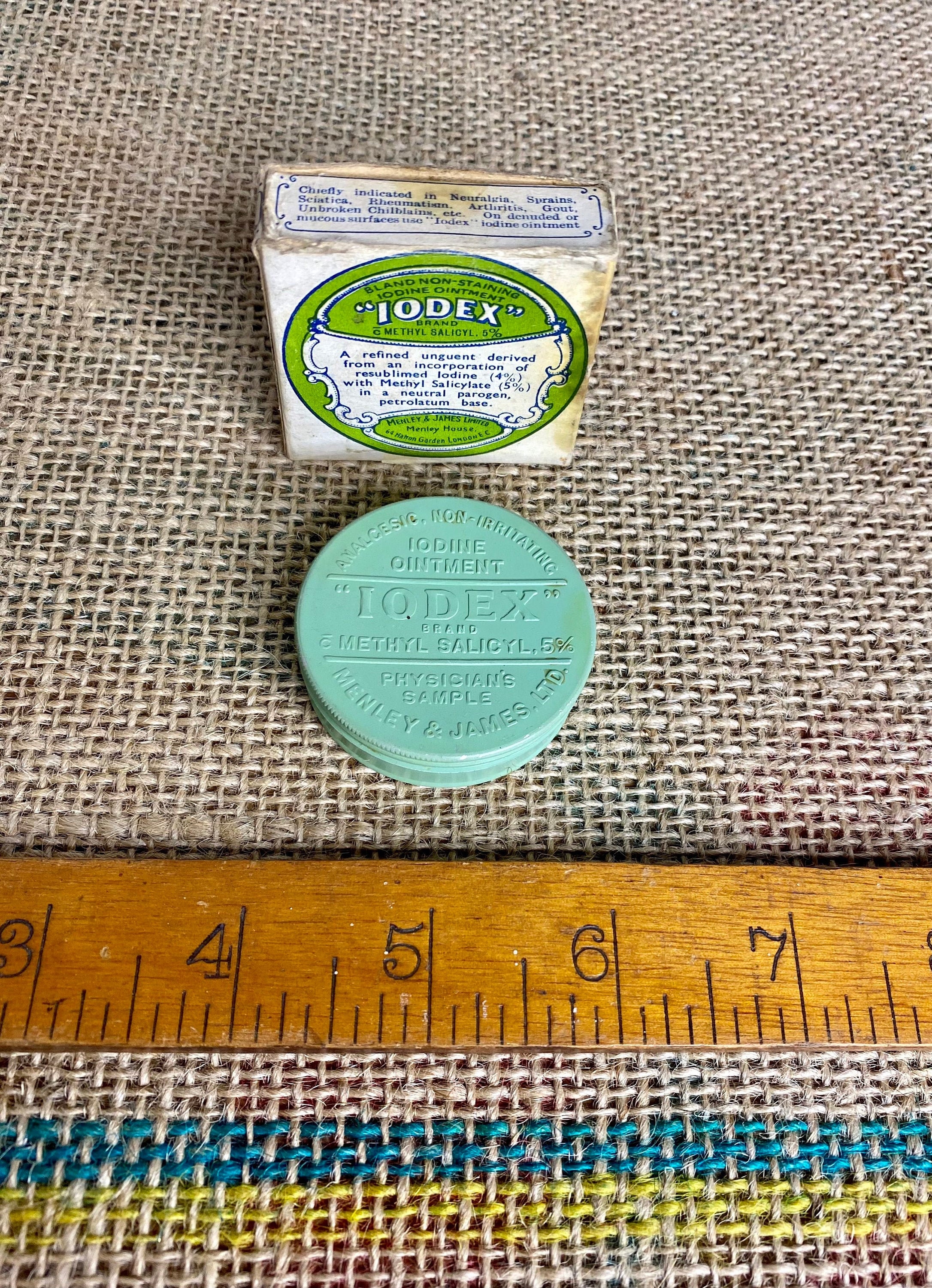 Rare Vintage Iodex Iodine Ointment Physicians Sample Tin and | Etsy