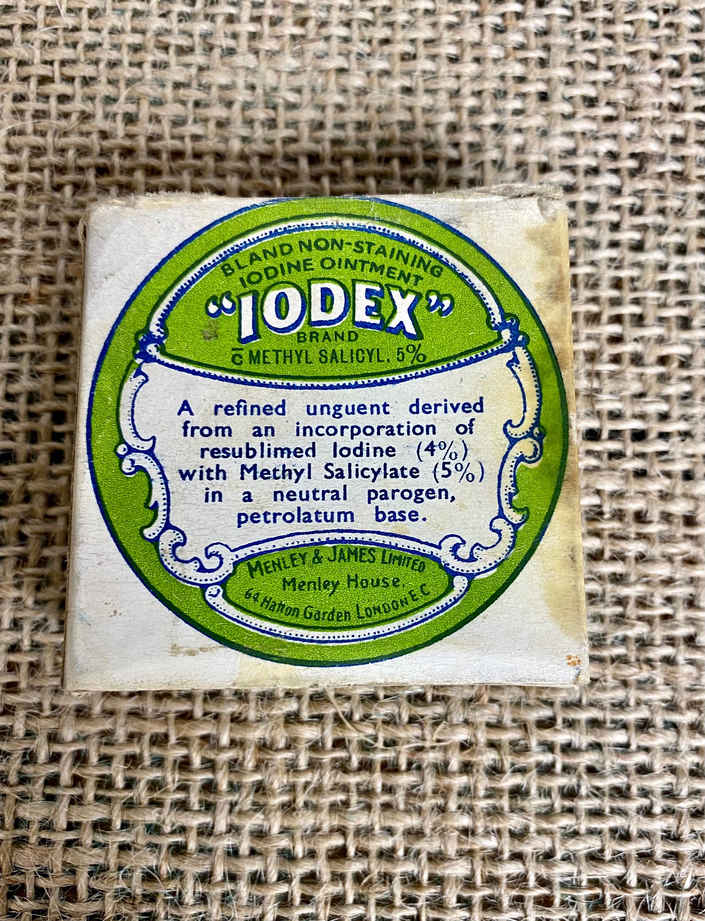 Rare Vintage Iodex Iodine Ointment Physicians Sample Tin and Box - Etsy UK