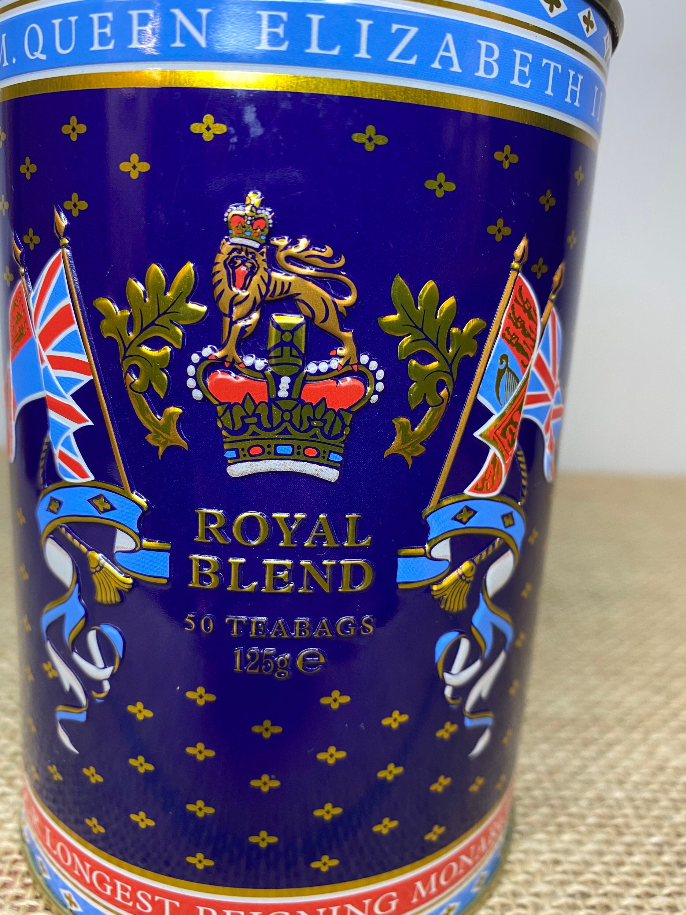 Vintage Royal Collection Queen Elizabeth II Tea Tin 2015 - Etsy UK