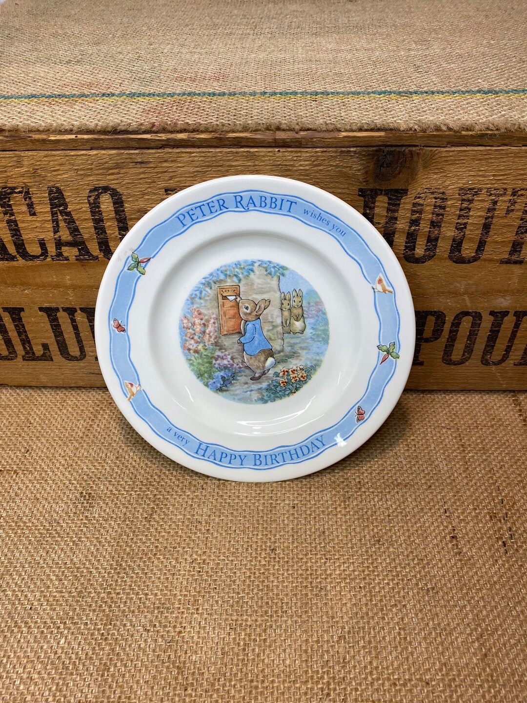 Vintage Wedgwood Peter Rabbit Birthday Plate by Frederick - Etsy